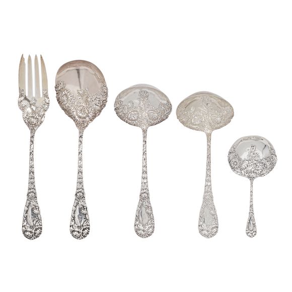 Bonhams : A WM. B. DURGIN CO. STERLING SILVER FLATWARE SERVICE Concord ...