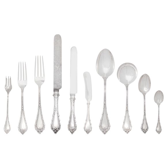 Bonhams : A WM. B. DURGIN CO. STERLING SILVER FLATWARE SERVICE FOR ...