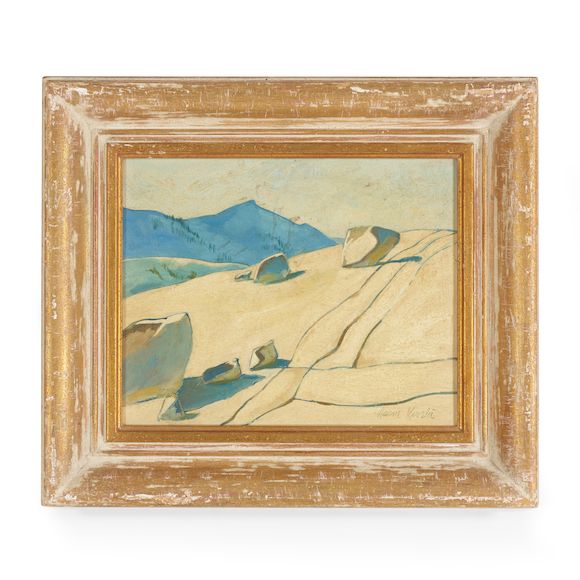 Bonhams : Aarne Kivelä (American, 1916-1984) Tioga Pass 10 1/4 x 8 3/8in