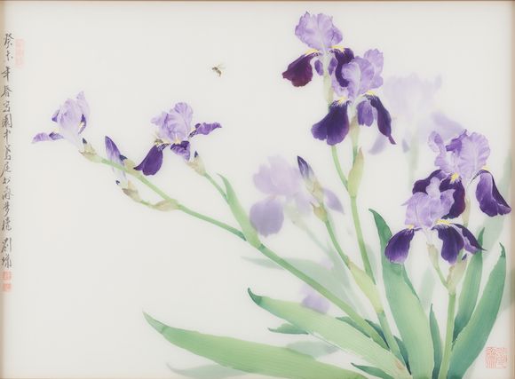 Bonhams : LIU YUNG (LIU YONG, BORN 1949) Irises, 2003