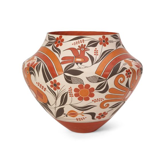 Bonhams : A Barbara and Joseph Cerno pottery jar, 1999