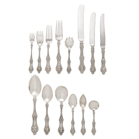 Bonhams : AN ALVIN STERLING SILVER FLATWARE SERVICE FOR TWENTY-FOUR ...