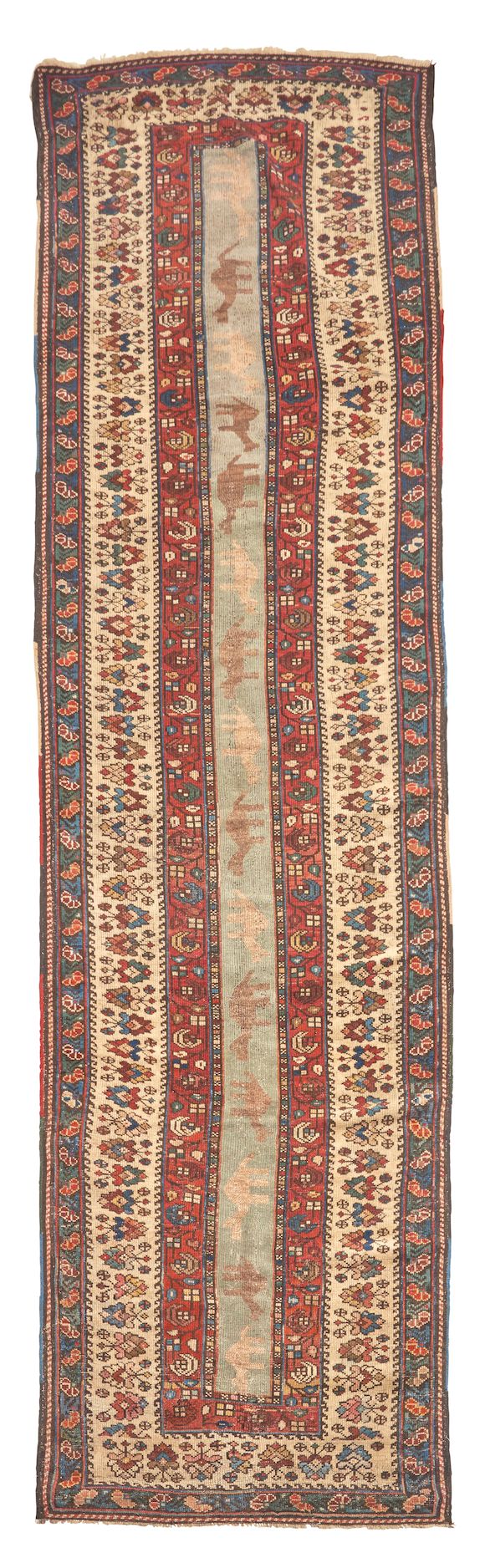 Bonhams Skinner : Shirvan Runner With A Field of Camels Caucasus 3 ft ...