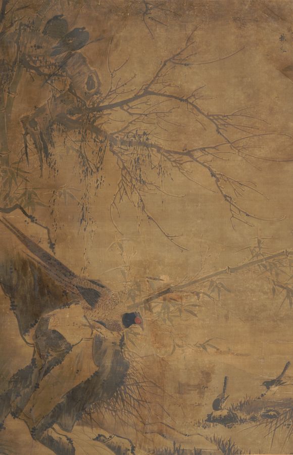 Bonhams : LIN LIANG (c.1416-1480) Pheasants in a Winter Scene