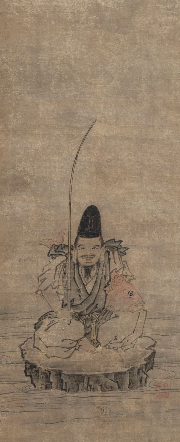 Bonhams : ATTRIBUTED TO SHŪKŌ (ACTIVE 16TH CENTURY) Ebisu Muromachi (1392–1573), Momoyama (1573 ...