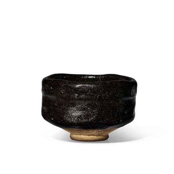Bonhams : RAKU SEINYŪ (KICHIZAEMON XIII, 1887-1944) A Black Raku Ware ...