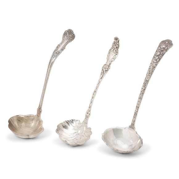 Bonhams : THREE GORHAM STERLING SILVER LADLES Providence, Rhode Island ...