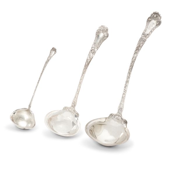Bonhams : THREE GORHAM STERLING SILVER LADLES Providence, Rhode Island ...