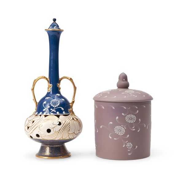 Bonhams Skinner : Two Wedgwood Harry Barnard Decorated Items, England ...