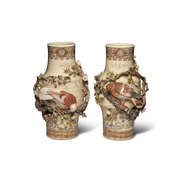 Bonhams Makuzu Miyagawa KŌzan 1842 1916 A Magnificent Pair Of