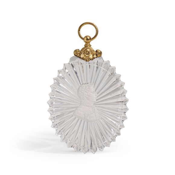 Bonhams : A BACCARAT GILT METAL MOUNTED SULPHIDE CAMEO AND GLASS ...