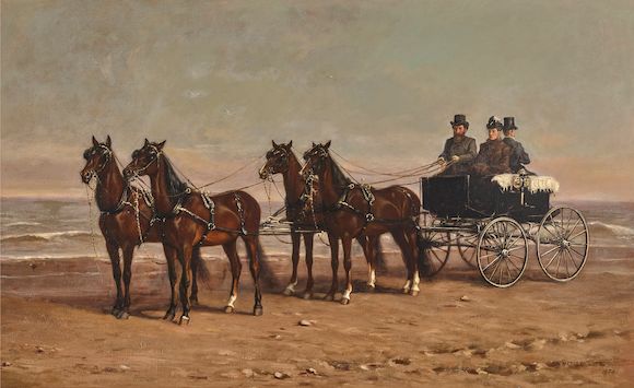 Bonhams : Matilda Lotz (American, 1858-1923) Mr. and Mrs. Leland ...