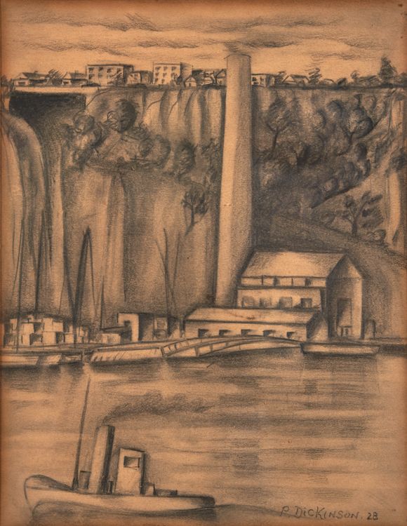 Bonhams Skinner : PRESTON DICKINSON (American, 1889-1930) An Industrial ...