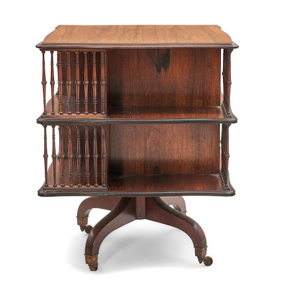 Bonhams Skinner : Regency-style Revolving Bookcase,