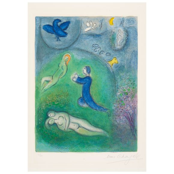 Bonhams : Marc Chagall (1887-1985); Daphnis et Lycénion, from Daphnis and Chloé;