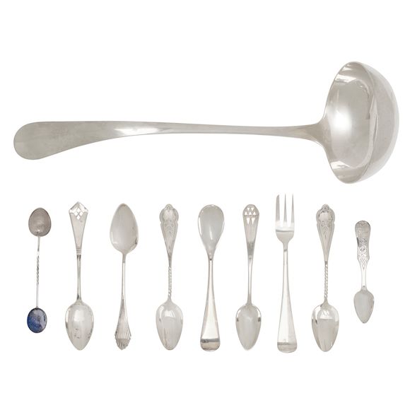 Bonhams : A GROUP OF DUTCH SILVER FLATWARE by various makers, 19th-20th ...