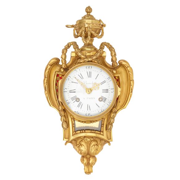 Bonhams : A LOUIS XVI GILT BRONZE CARTEL CLOCKJean Louis Bouchet, Paris ...