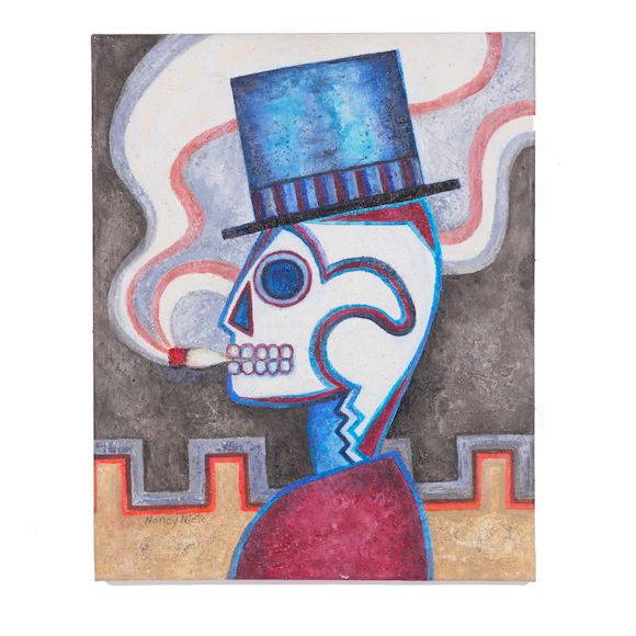 Bonhams : NANCY GLENN-NIETO (BORN 1944) Smoking in Monte ...