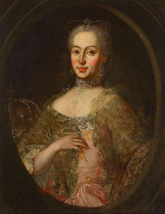 Bonhams : Continental School, 18th Century Portrait of Maria Theresa ...