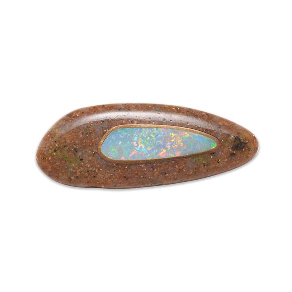 Bonhams Skinner : KREG SCULLY: A 22K GOLD AND OPAL PENDANT