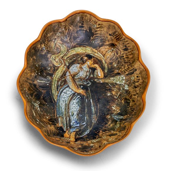 Bonhams Skinner : Wedgwood Emile Lessore Decorated Oval Dish, England ...