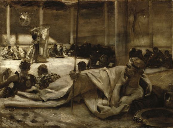 Bonhams : John Singer Sargent (1856-1925) David Plays Before Saul 22 5/ ...
