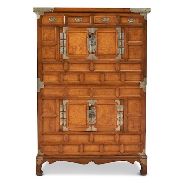 Bonhams Skinner : A TWO-UNIT ELMWOOD AND PINE GYEONGGIDO-TYPE STACKED ...