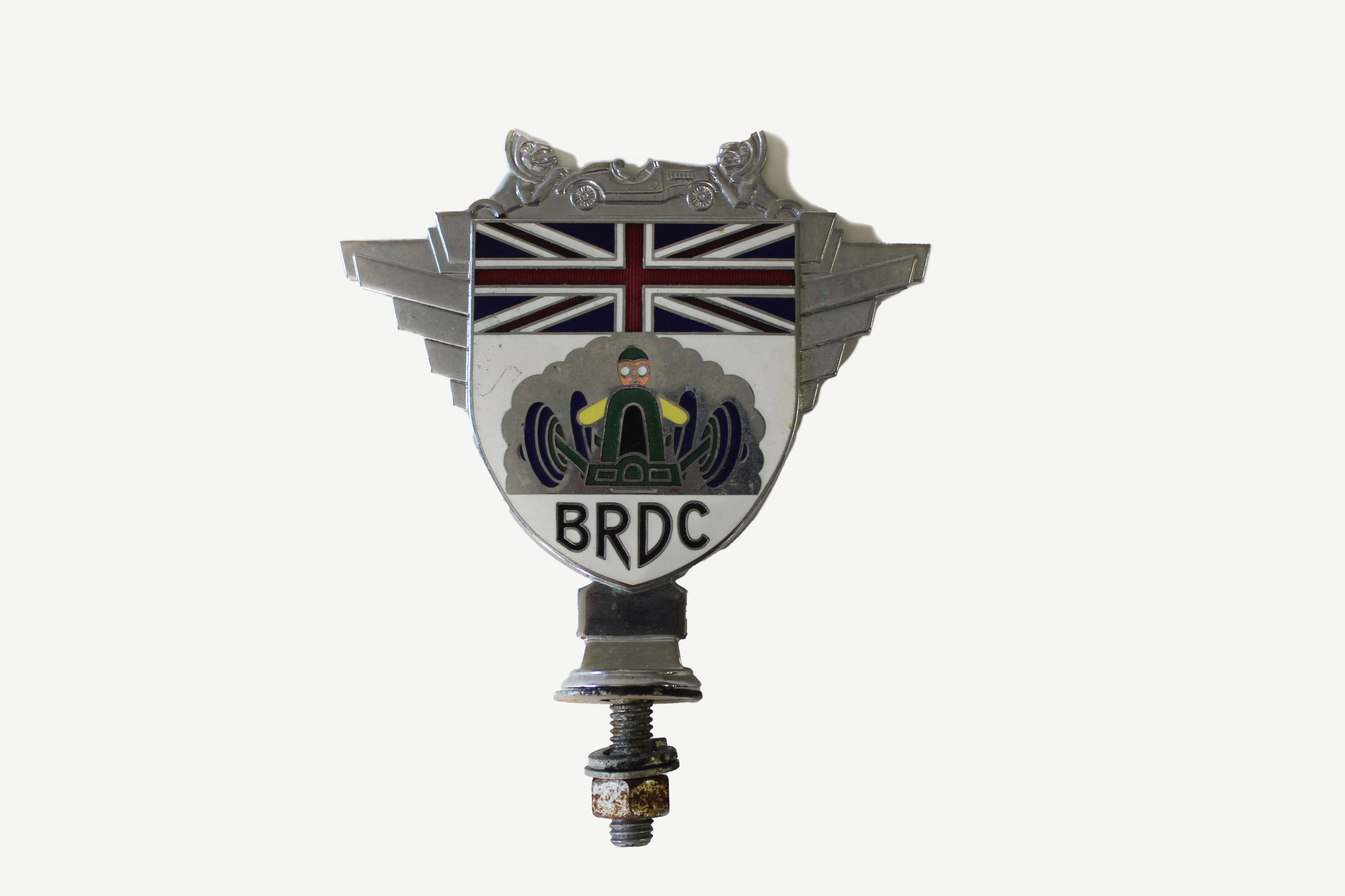 Bonhams Cars : A BRDC enamel car badge