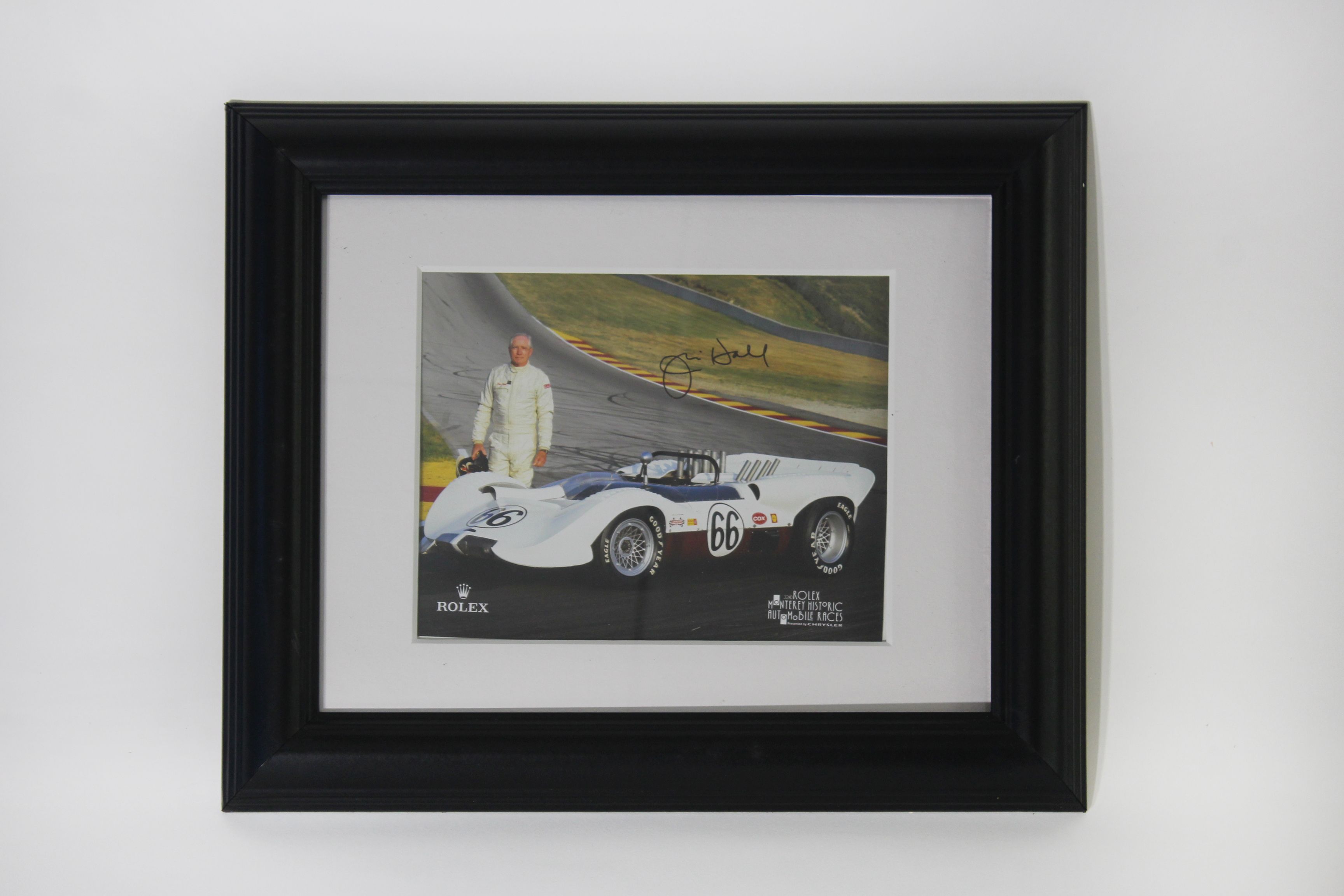 Bonhams Cars : A Jim Hall signed photo