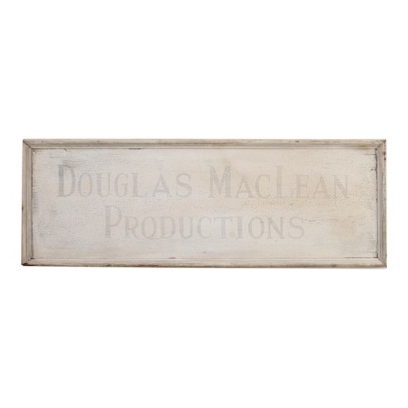 Bonhams : A Douglas MacLean Productions sign