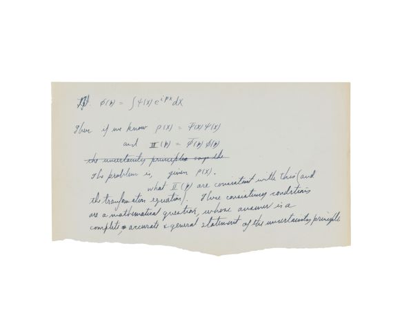 Bonhams : RICHARD FEYNMAN'S ANNOTATED COPY, WITH TWO EARLY FEYNMAN ...