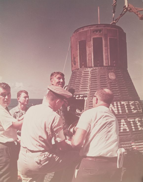 Bonhams : MERCURY ATLAS 8: WALLY SCHIRRA EMERGES FROM SIGMA 7 AFTER ...