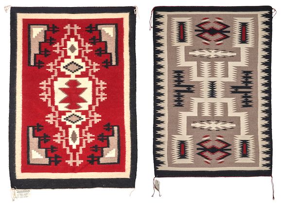 Bonhams Skinner : Two contemporary Diné (Navajo) weavings Bessy Begay ...