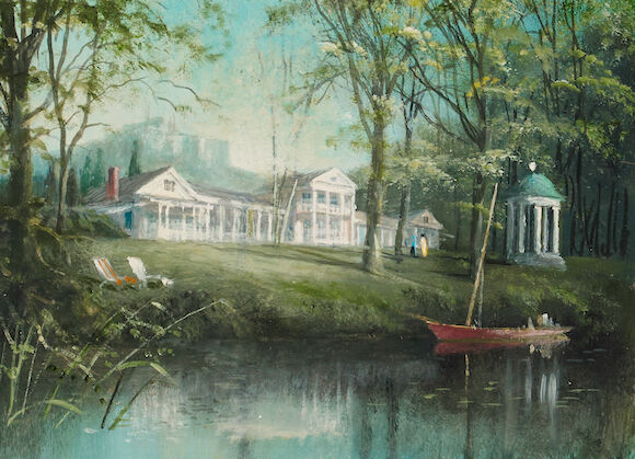 Bonhams : Felix Runcie Kelly (1914-1994) The Summer House, Fort Ticonderoga, John H. Pell 7 1/2 ...