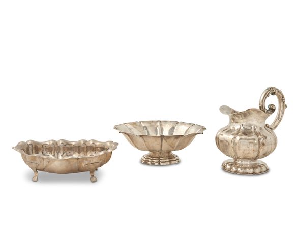 Bonhams Skinner : Three Pieces of Continental Silver,