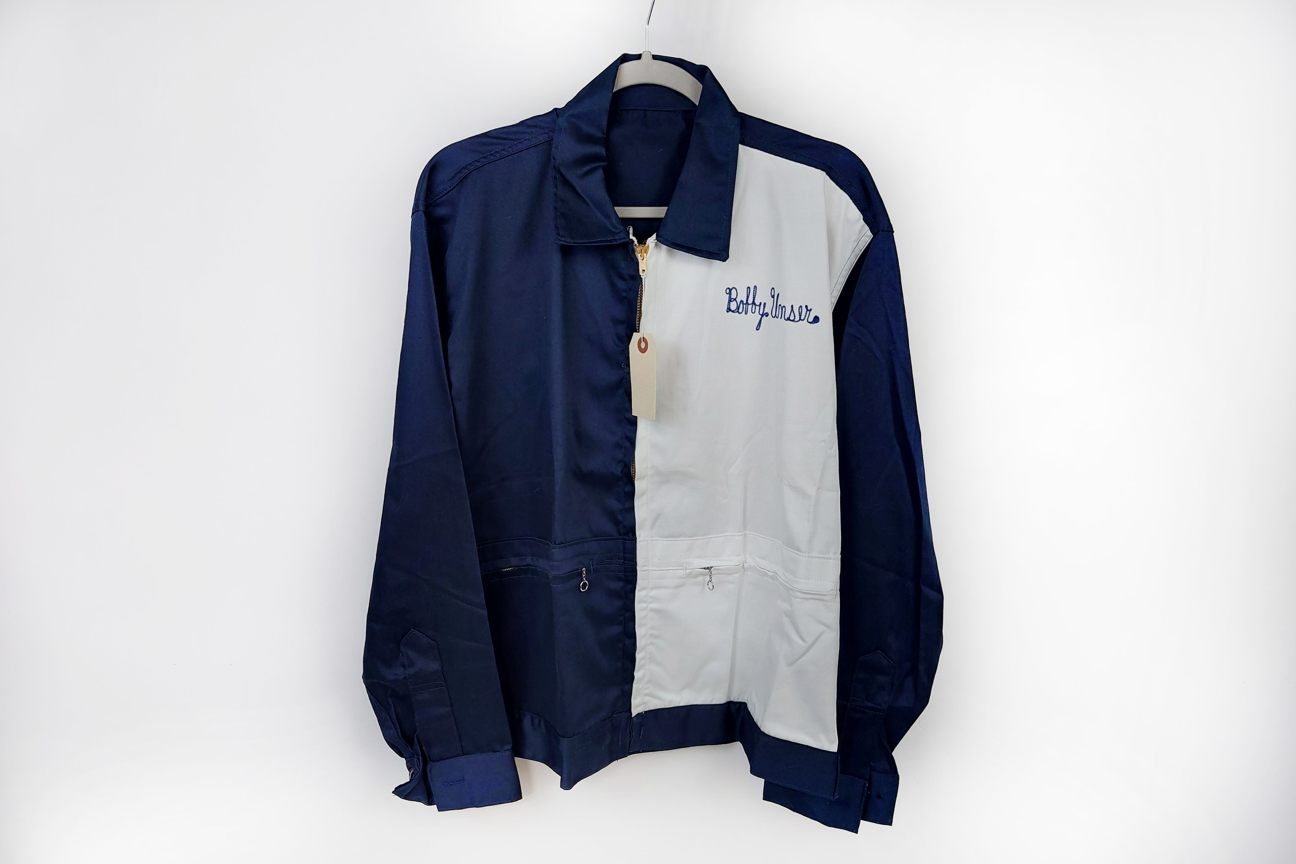 Bonhams Cars : Bobby Unser's HARF Jacket NOS, Bobby Unser embroidered