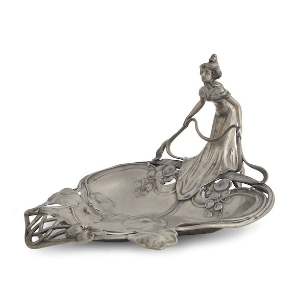 Bonhams Skinner : WMF ART NOUVEAU FIGURAL DISH Germany, early 20th ...