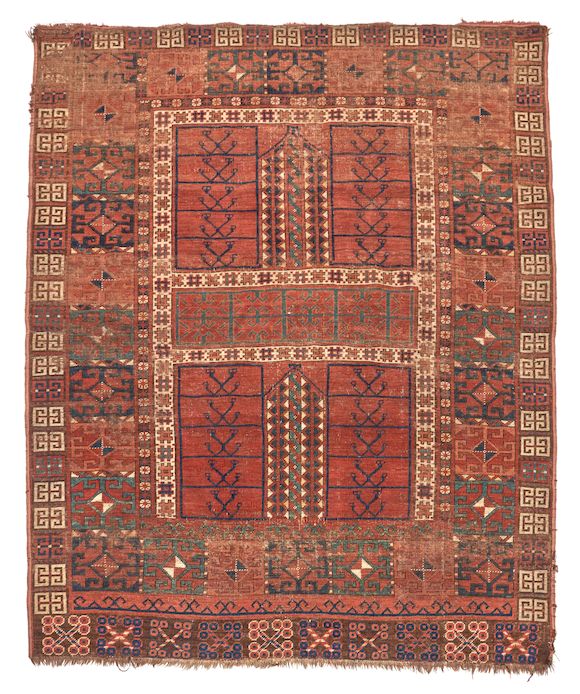 Bonhams Skinner : Turkman Ensi Turkestan 4 ft. 3 in. x 5 ft. 6 in.