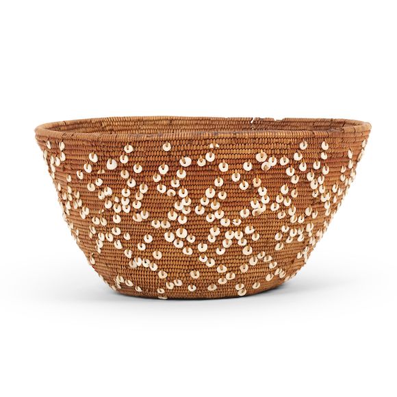 Bonhams : A Costanoan beaded basket