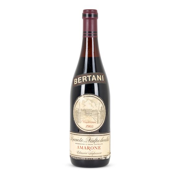 Bonhams Skinner : Bertani Amarone Recioto della Valpolicella, 1968 (1 ...