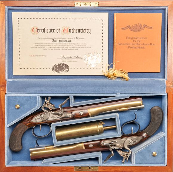 Bonhams Skinner : A CASED PAIR OF REPRODUCTION FLINTLOCK ALEXANDER ...