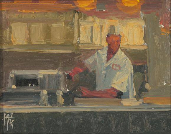 Bonhams : Ken Auster (1949-2016) Cheezborger and Whoa Big Fall (a group ...