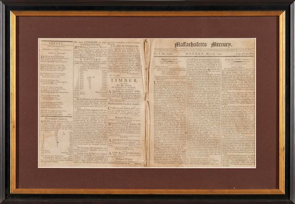 Bonhams Skinner : AMERICAN NEWSPAPER REPORTING ON THE FRENCH REVOLUTION ...