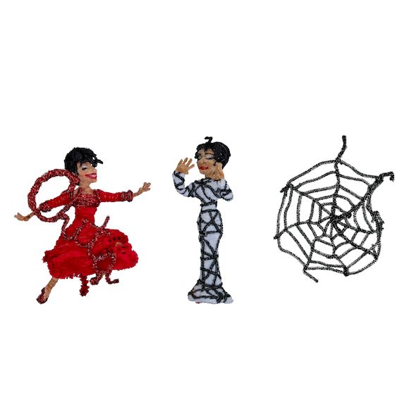 Bonhams : A Chita Rivera Pair of Pipe Cleaner Figures Gifted to Her by ...