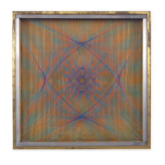 Bonhams : SUE FULLER (1907-2006) String Composition #146 24 x 24 in (61 ...
