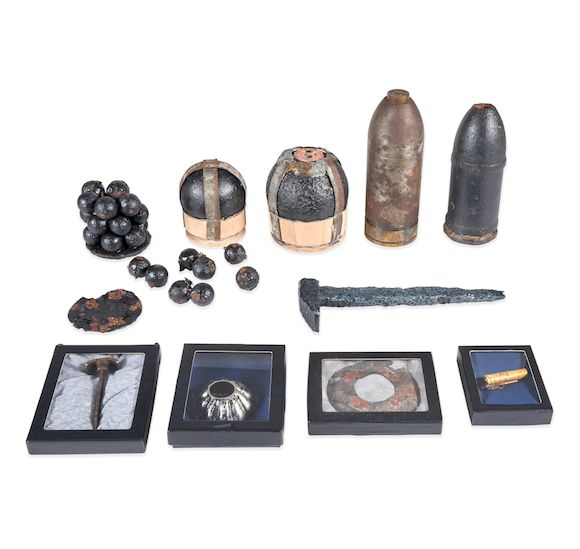 Bonhams Skinner : A GROUP OF CIVIL WAR-ERA ARTILLERY SHELLS AND RELATED ...