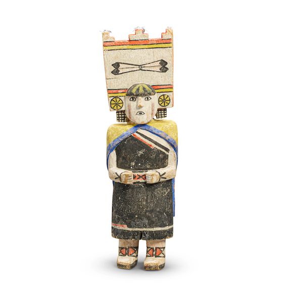 Bonhams : A Hopi figural carving, depicting a Maiden dancer