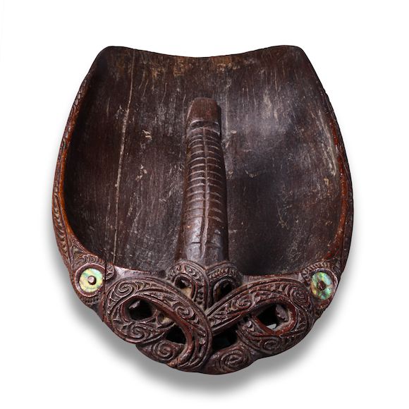 Bonhams : Fine Maori Canoe Bailer, New Zealand