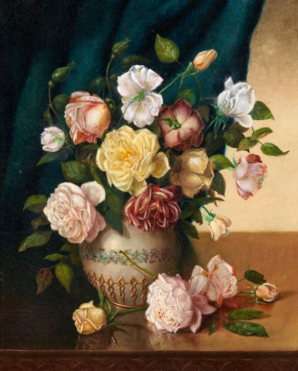 Bonhams Skinner : ABBIE LUELLA ZUILL (American, 1856-1921) A Still Life ...