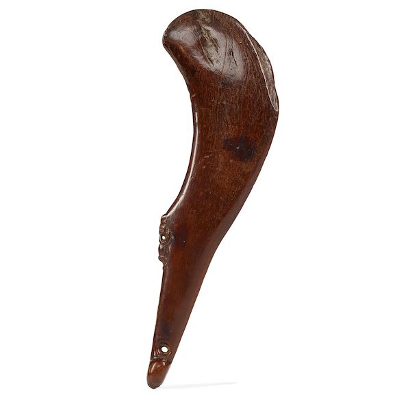 Bonhams : Fine and Rare Maori Hand Club, New Zealand